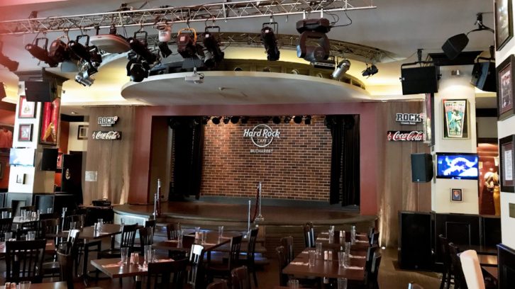 Inside Nulty's Hard Rock Hotel and Cafe lighting project - Installation