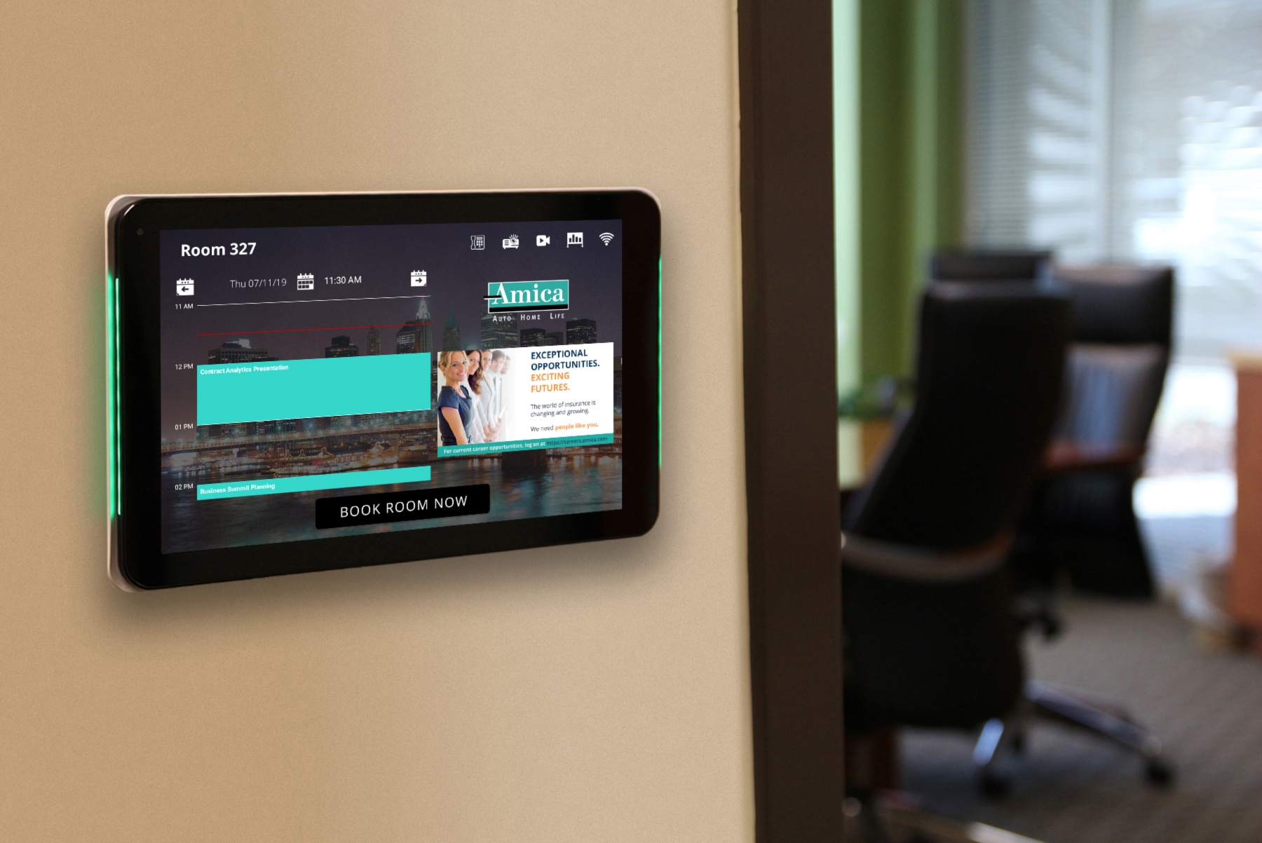 Visix Connect 3.0 digital room signs now available - Installation