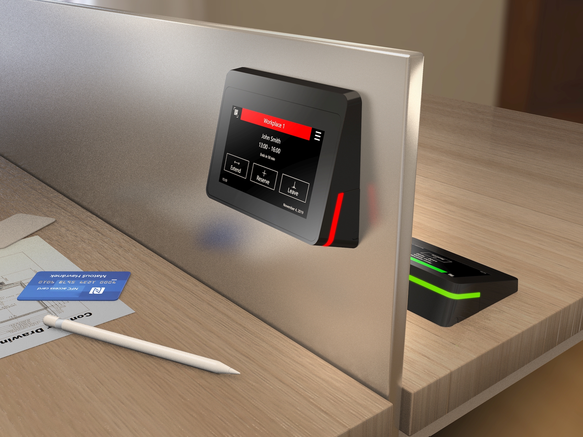 CUE delivers easy room and workspace booking - Installation