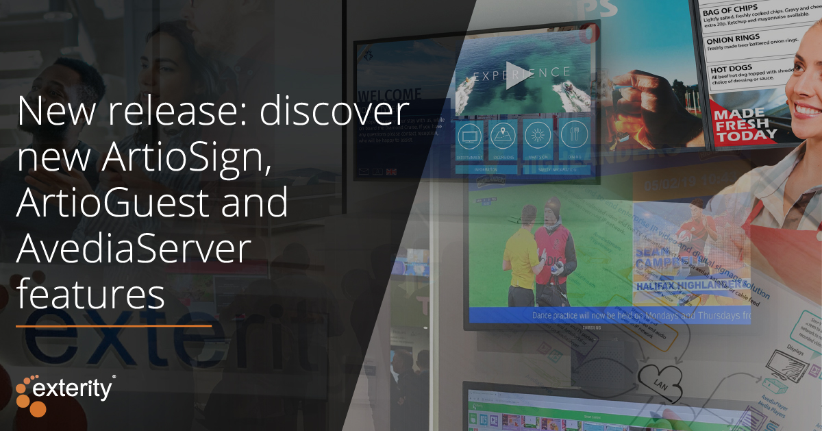 Exterity delivers enhancements to ArtioSign, ArtioGuest and ...