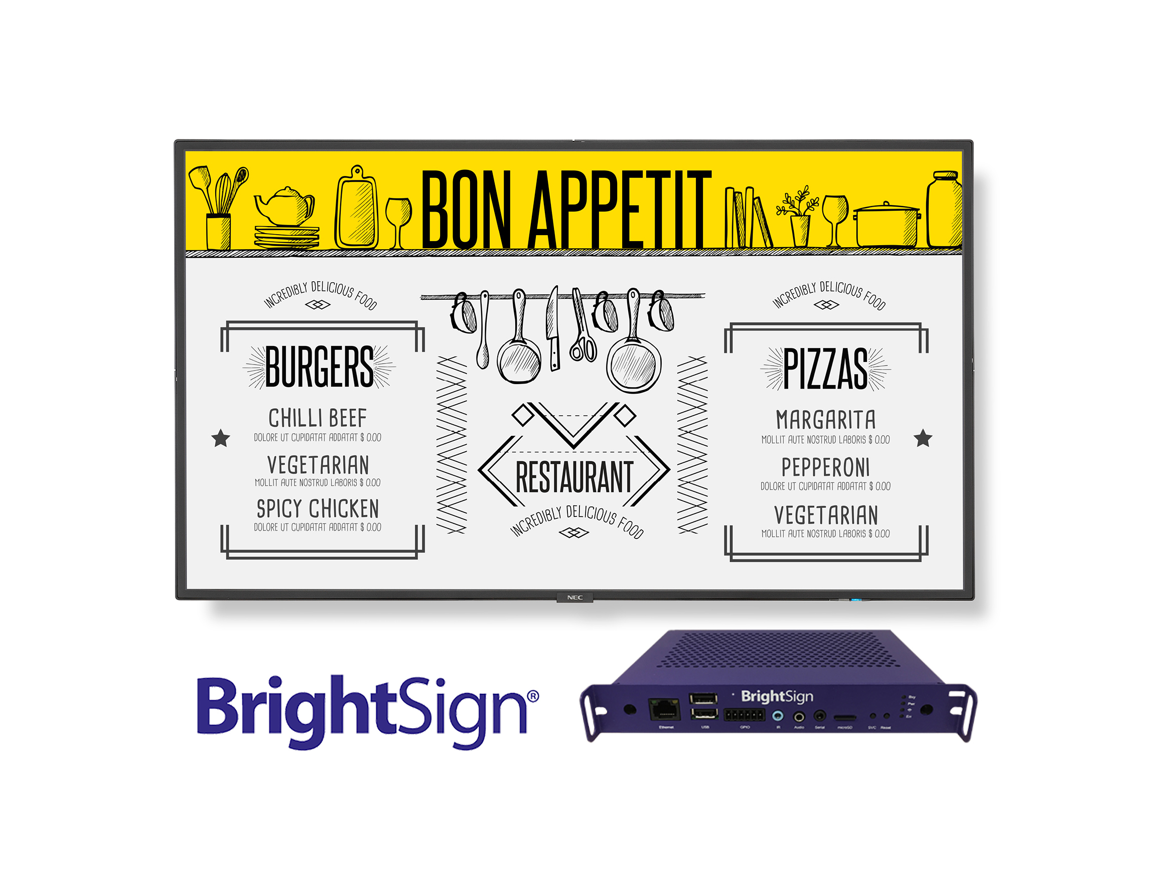 NEC and BrightSign partner on signage solution - Installation