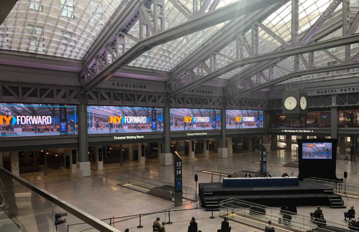digiLED brightens new NYC Moynihan Train Hall with LED displays ...