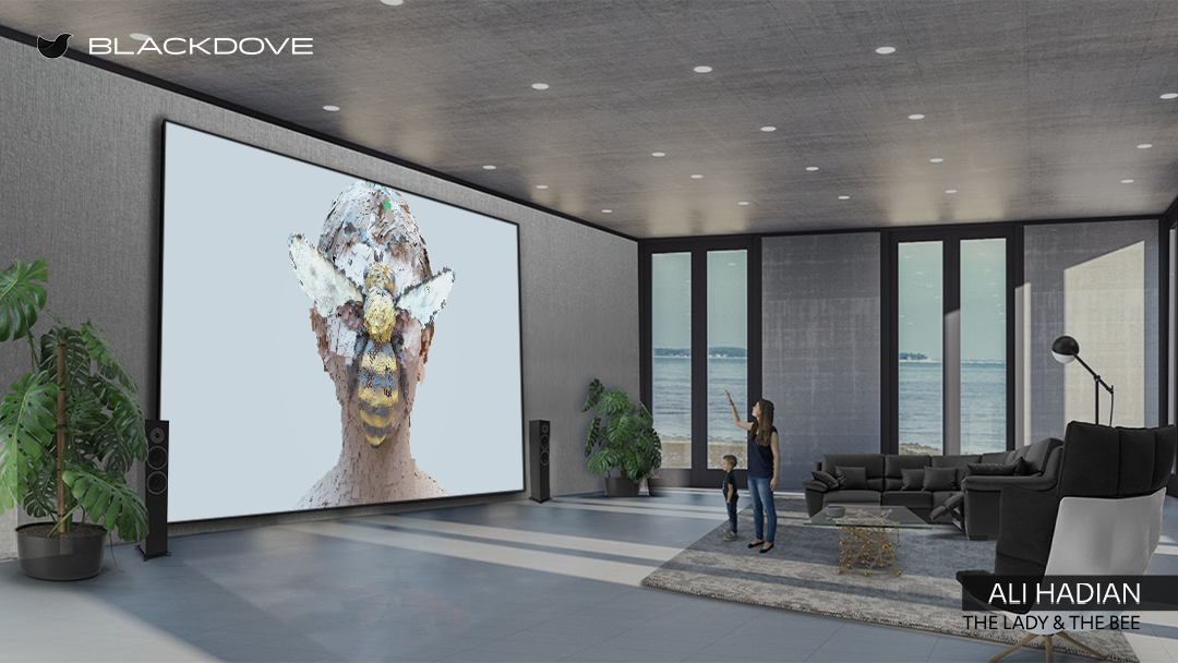 Blackdove collaborates with LG to deliver NFT artwork - Installation