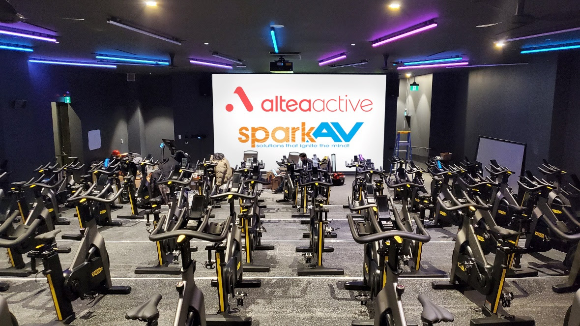 Canada’s largest cycle studio offers members an immersive projection ...