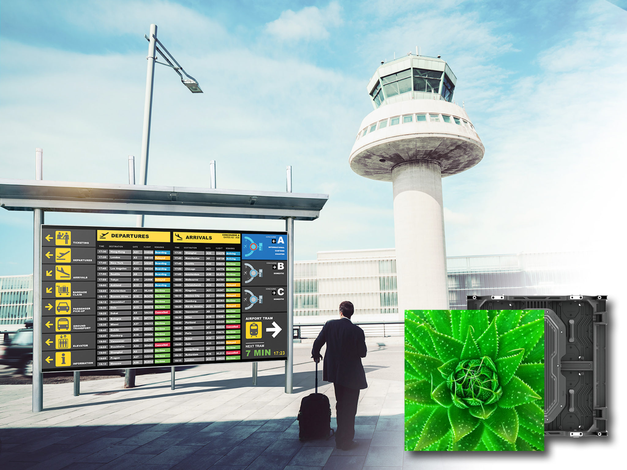 Leyard Europe debuts video wall for close up outdoor viewing - Installation