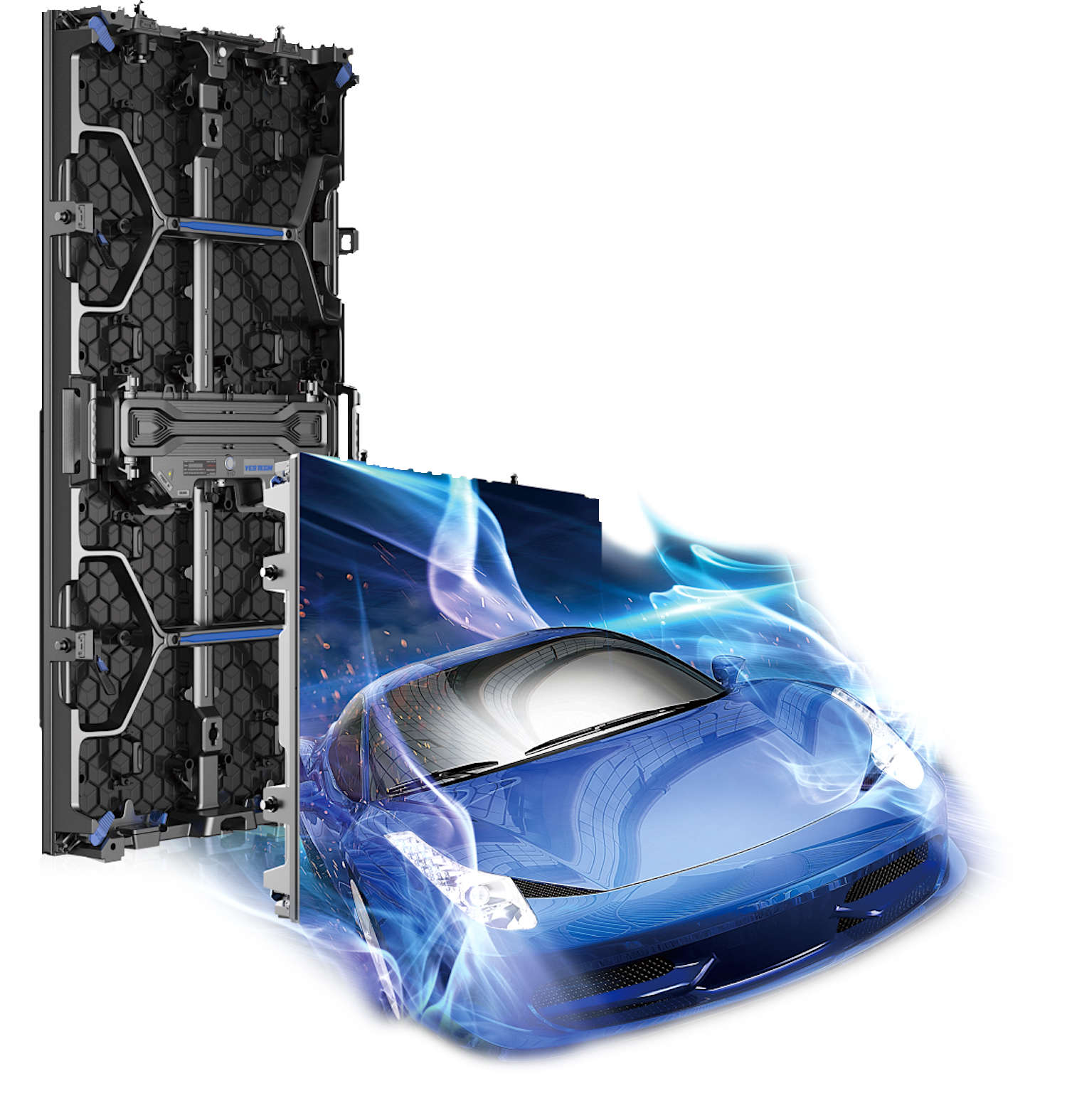 Die is cast for durable rental market displays - Installation