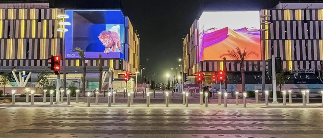 Daktronics lights up Lusail Commercial Boulevard in Qatar - Installation