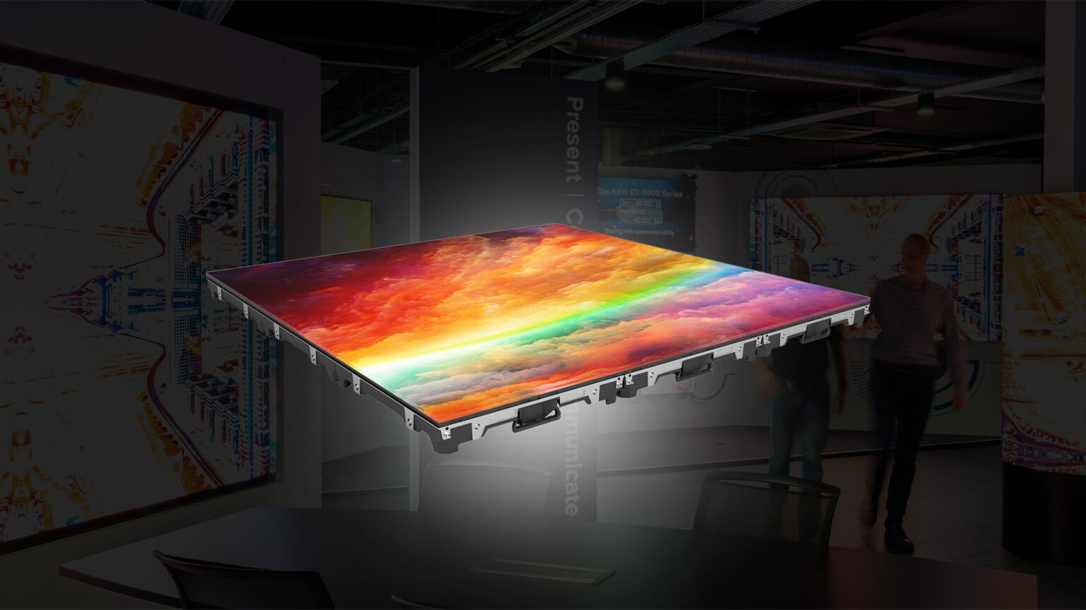 PSCo launches high resolution Absen 2.5mm LED floor - Installation