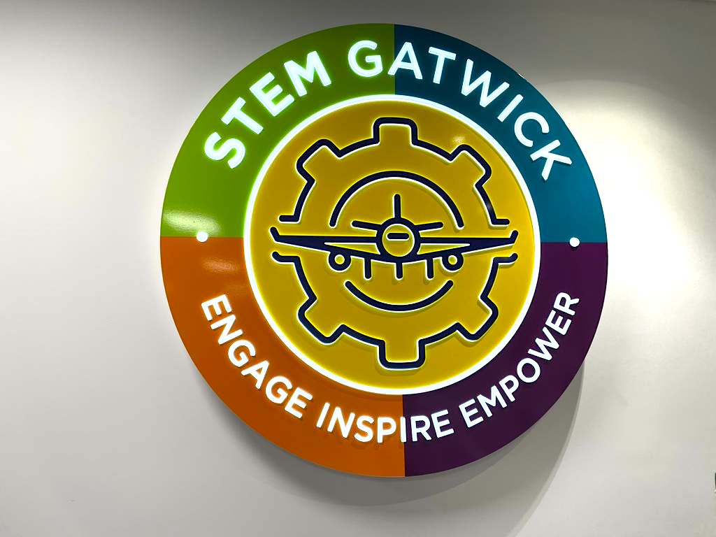Crawley signage specialists boost STEM Centre at London Gatwick ...
