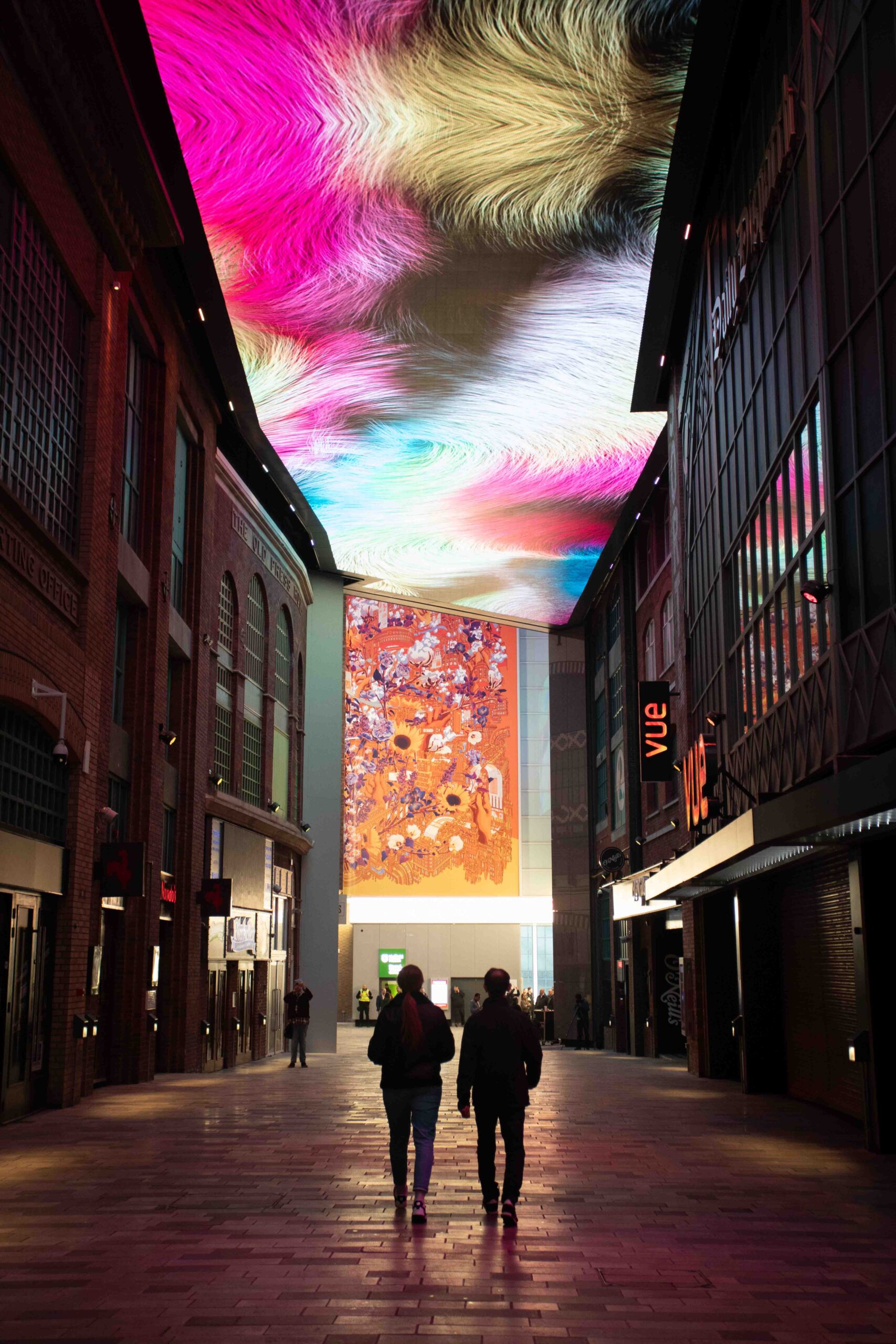 Largest LED ceiling in Europe unveiled at Printworks, Manchester, UK ...