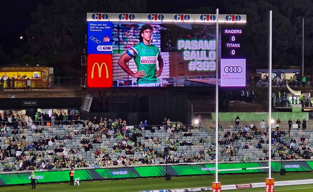 Daktronics installs LED at two stadia in Canberra - Installation