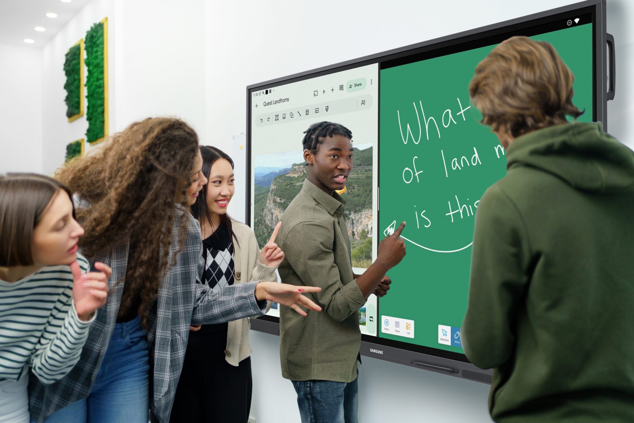 Samsung launches new WAD interactive classroom display - Installation