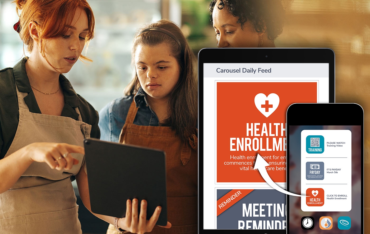 Carousel Digital Signage makes content more 'mobile' - Installation