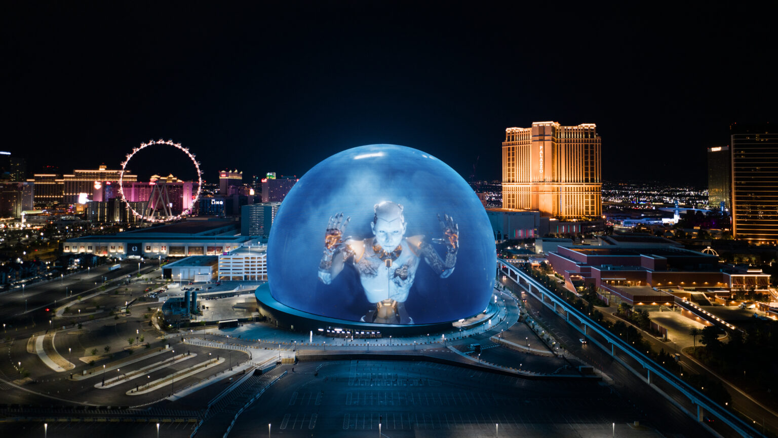 Sphere announces Anyma concert for New Year's Eve - Installation Sphere announces Anyma concert for New Year's Eve - Installation