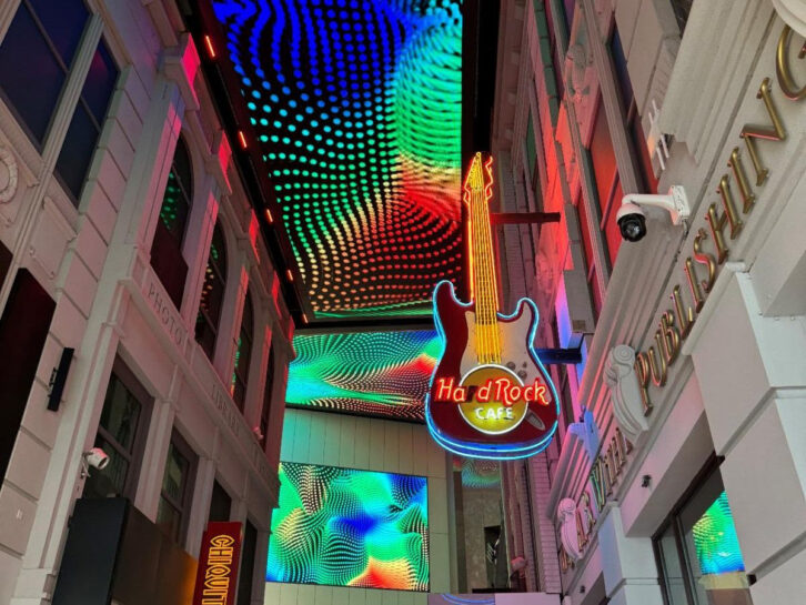 Renkus-Heinz synched with LED ceiling at Manchester Printworks ...