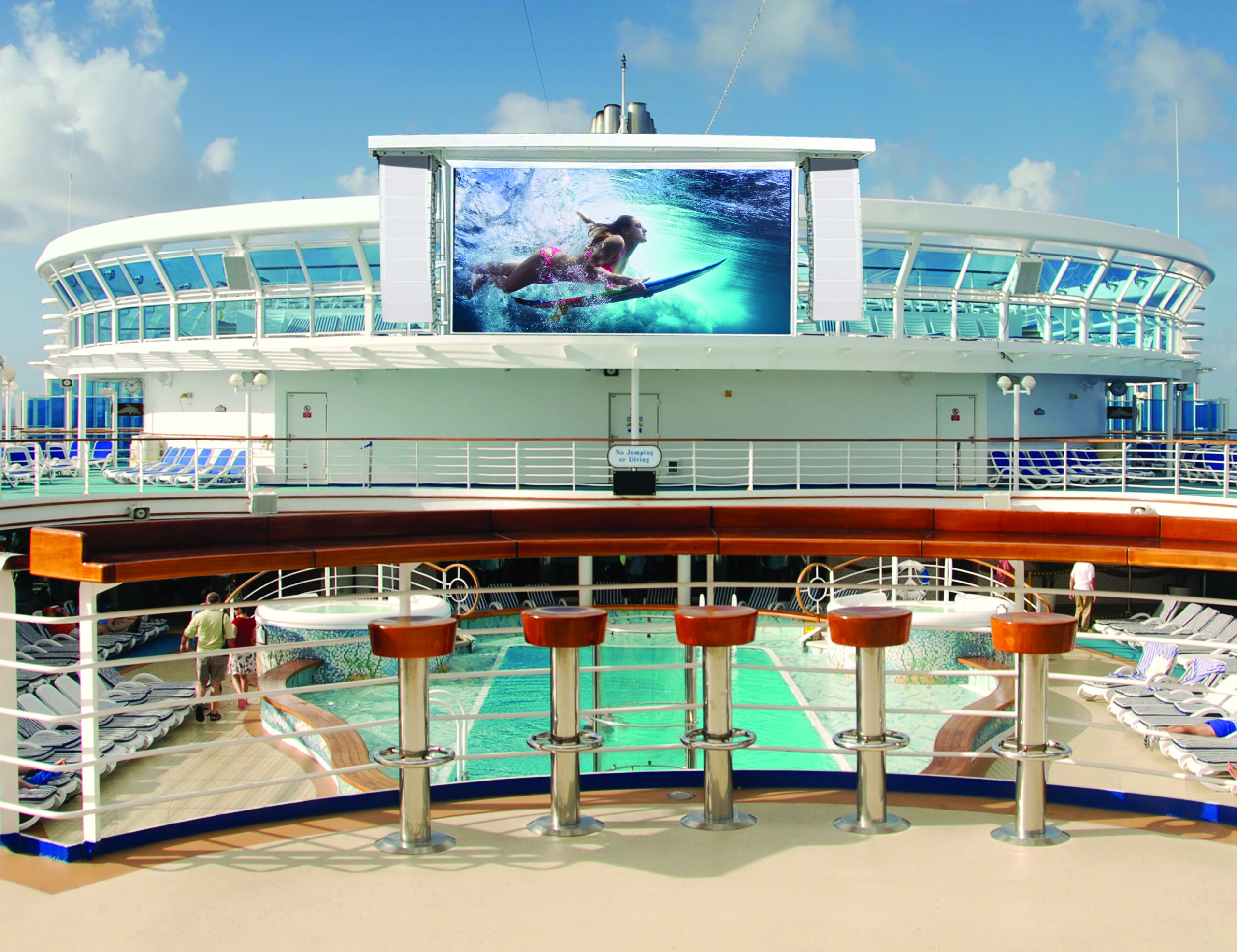 LG to showcase cruise ship displays at maritime trade show - Installation
