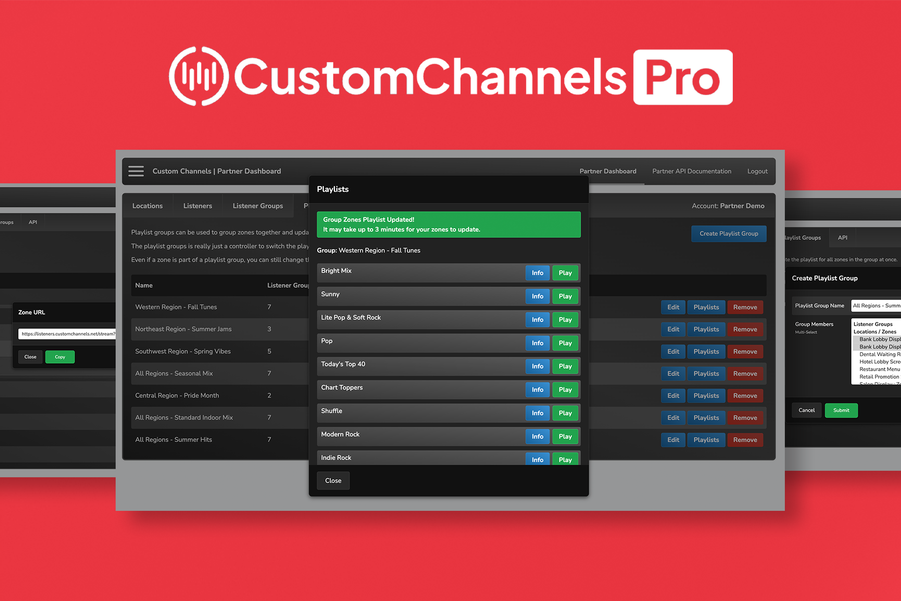 Custom Channels Pro music streaming service integrated into Signage ...